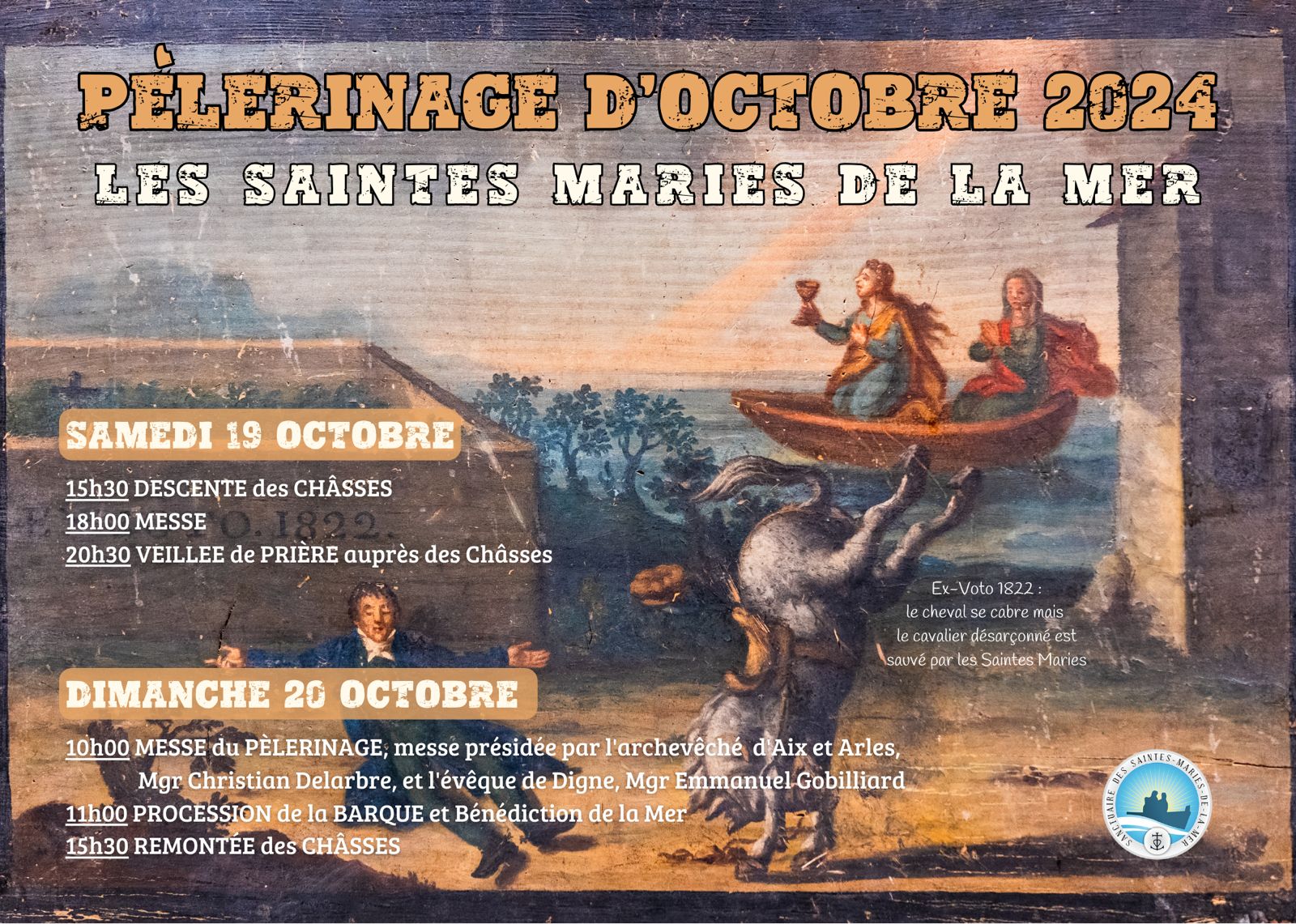 PÈLERINAGE D'OCTOBRE 2024 | Sanctuaire des Saintes Maries de la mer